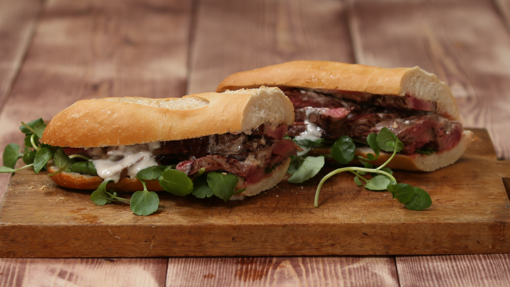 Steak & Cheese Sandwich - Connor's Bakery - Hinckley, Leicestershire